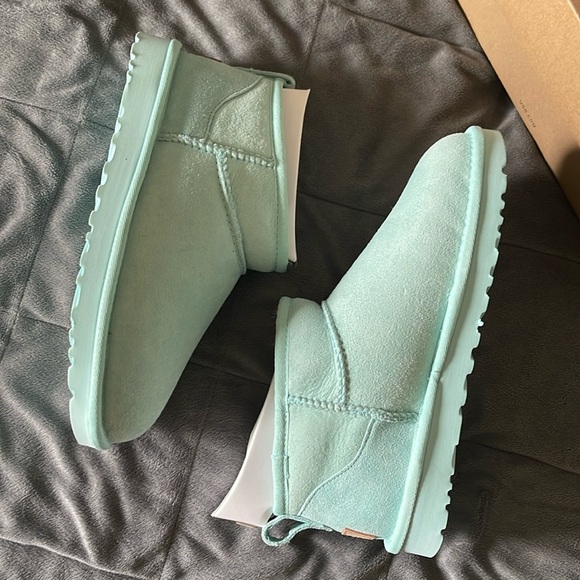 UGG | Shoes | Ugg Classic Ultra Mini Boots In Sky Size 7 | Poshmark